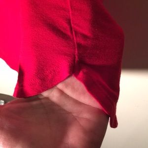 The Limited | Tops | The Limited Red Tank With Blue Polka Dot Trim ...